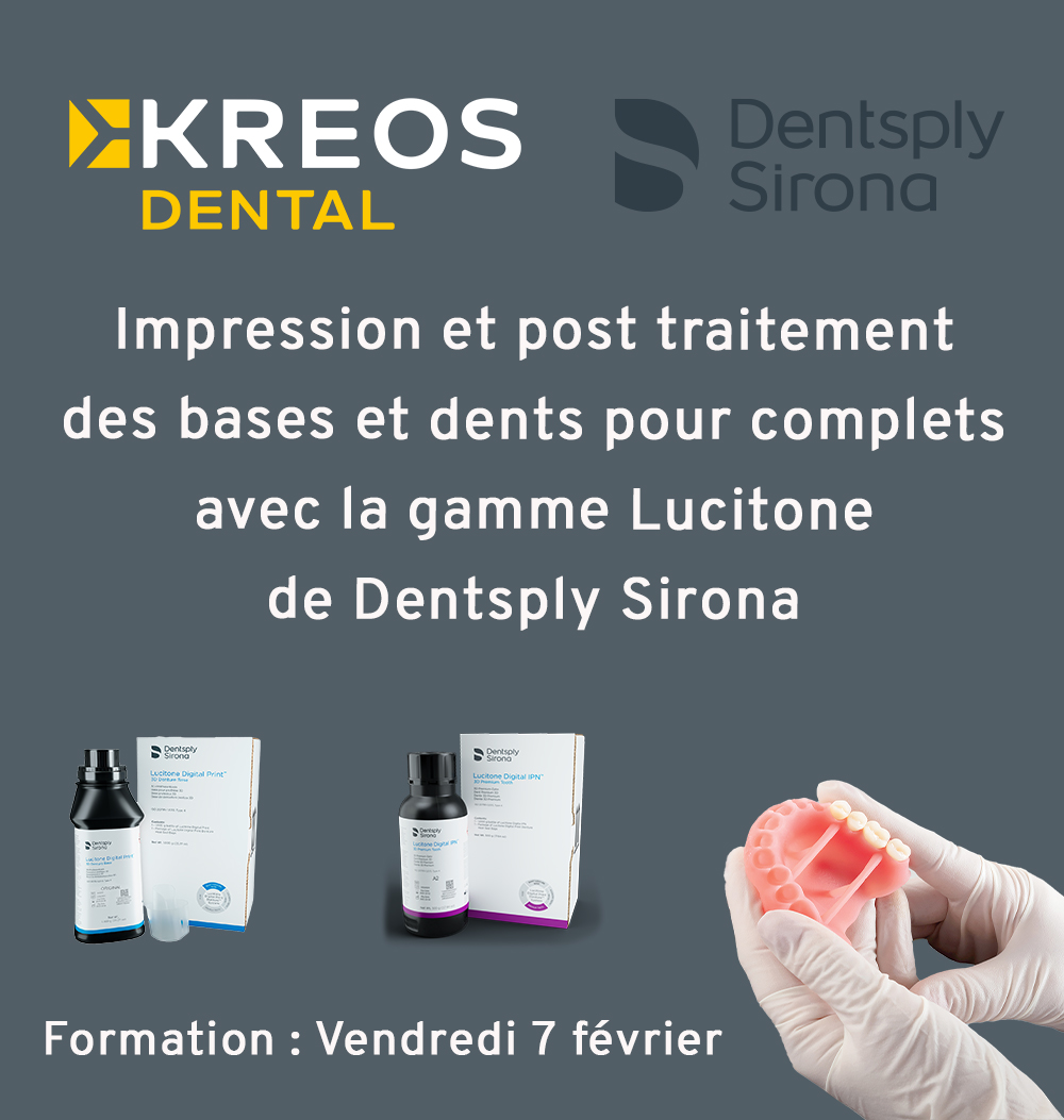 Formation Gamme Lucitone de Dentsply Sirona par KREOS